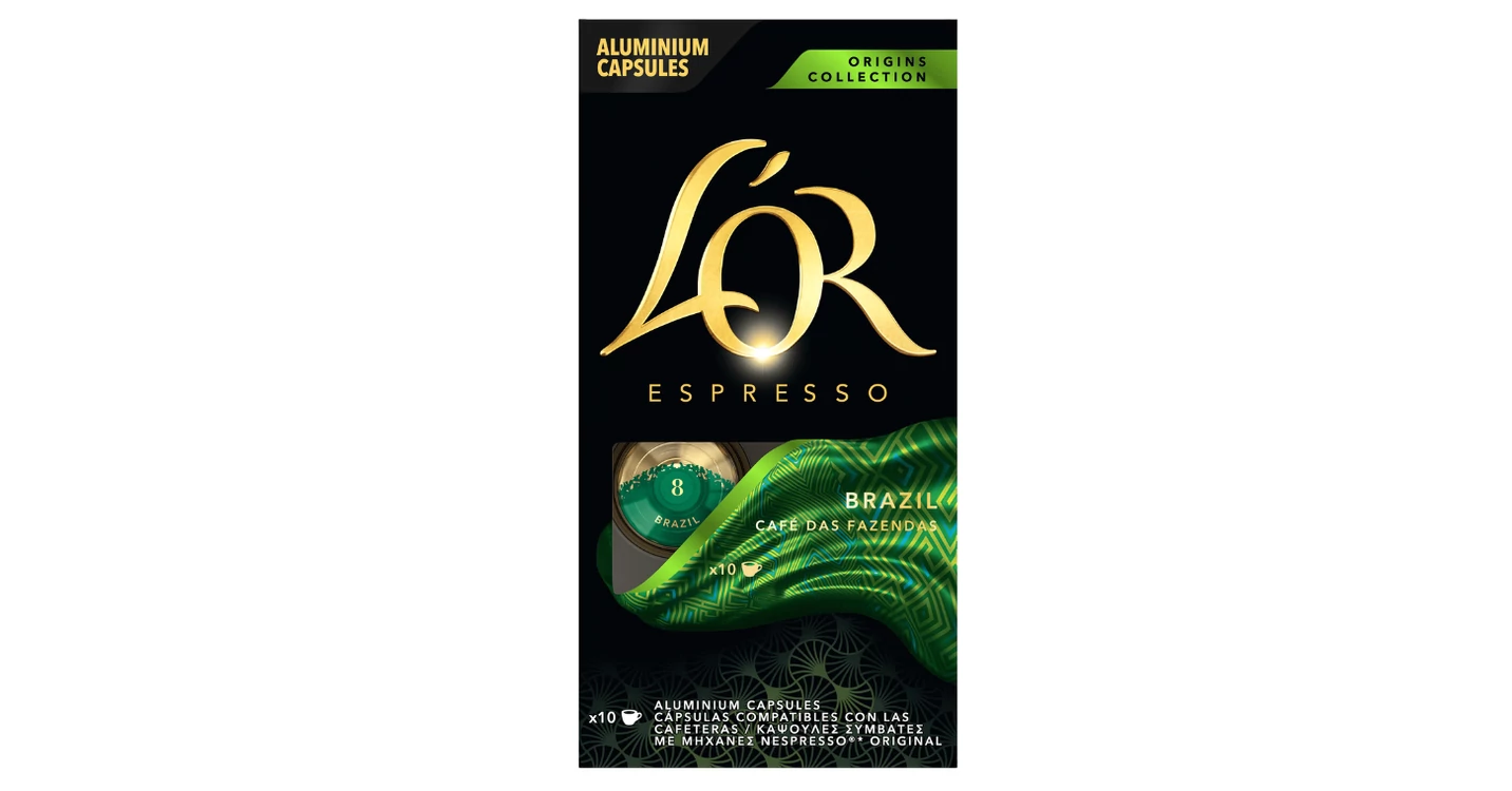 L'Or Brazil Nespresso Kompatibilis Kávékapszula (10 db) [52g] - Kapszulás kávé