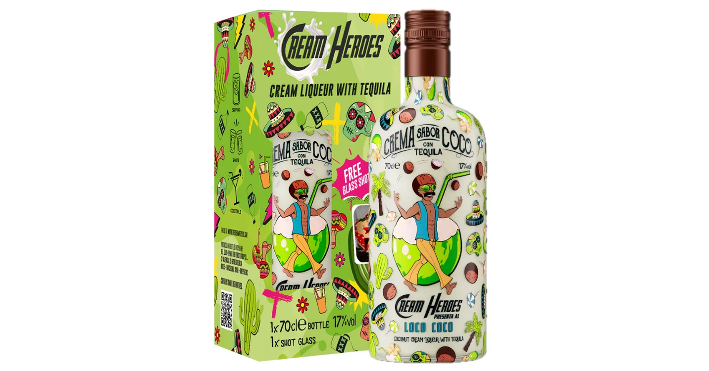 Cream Heroes Loco Coco Tequilalikőr (DD+Pohár) [0,7L|17%] - Likőr ...
