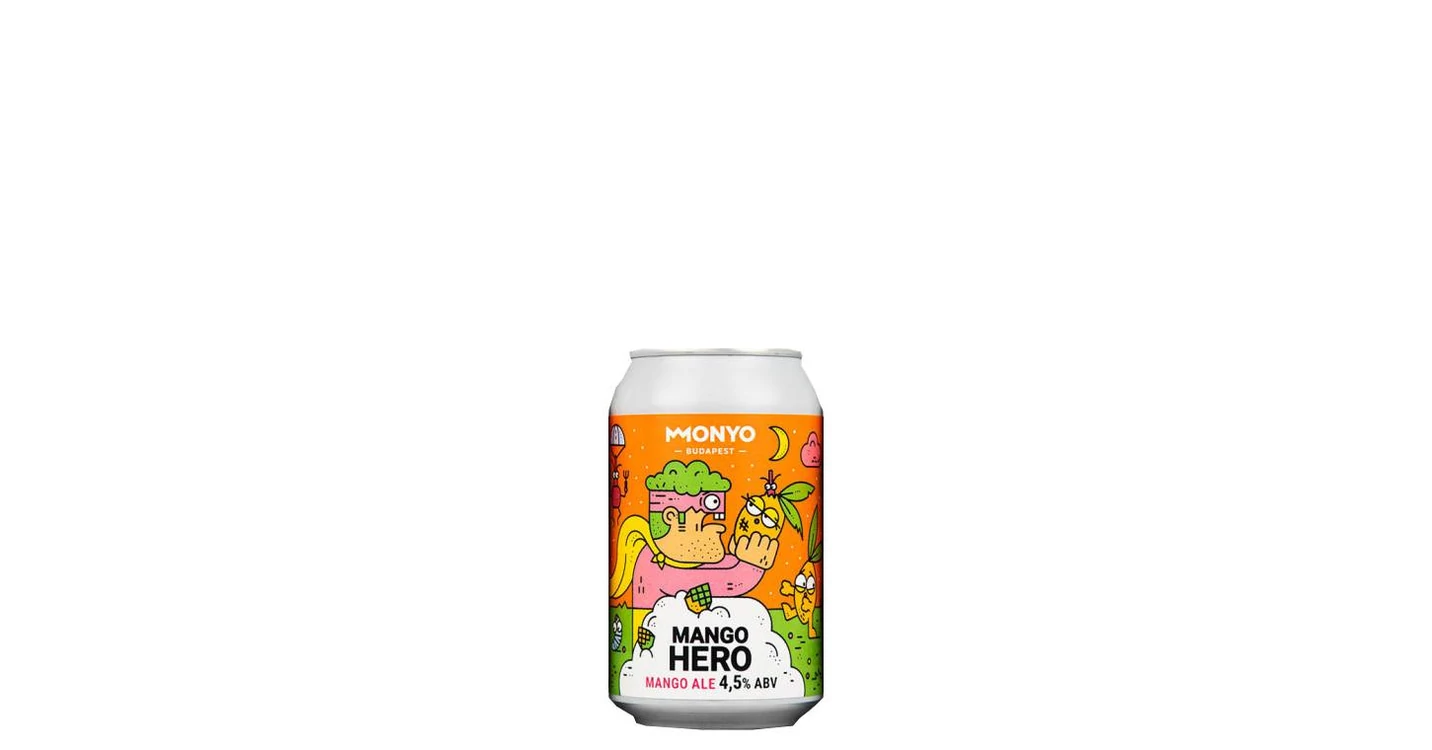 Monyo Mango Hero /Dobozos/ [0,33|4,5%] - Prémium sör